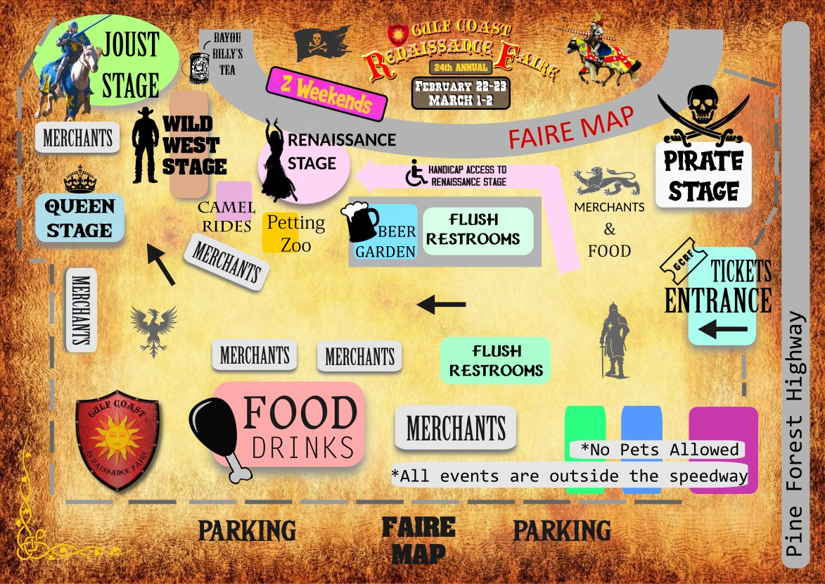 Fair Schedule | Gulf Coast Renaissance Faire